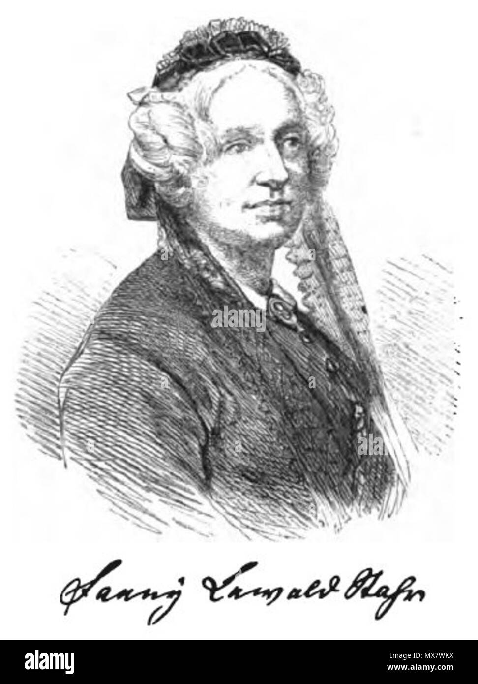 Fanny lewald 1811 1889 Banque d'images noir et blanc - Alamy