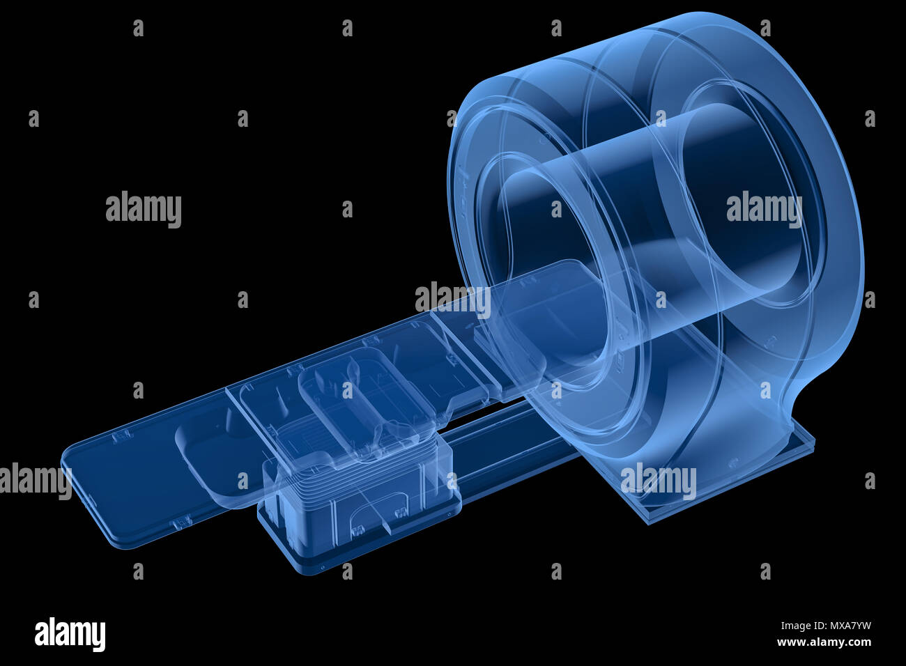 Le rendu 3d x-ray machine IRM imagerie par résonance magnétique ou ...