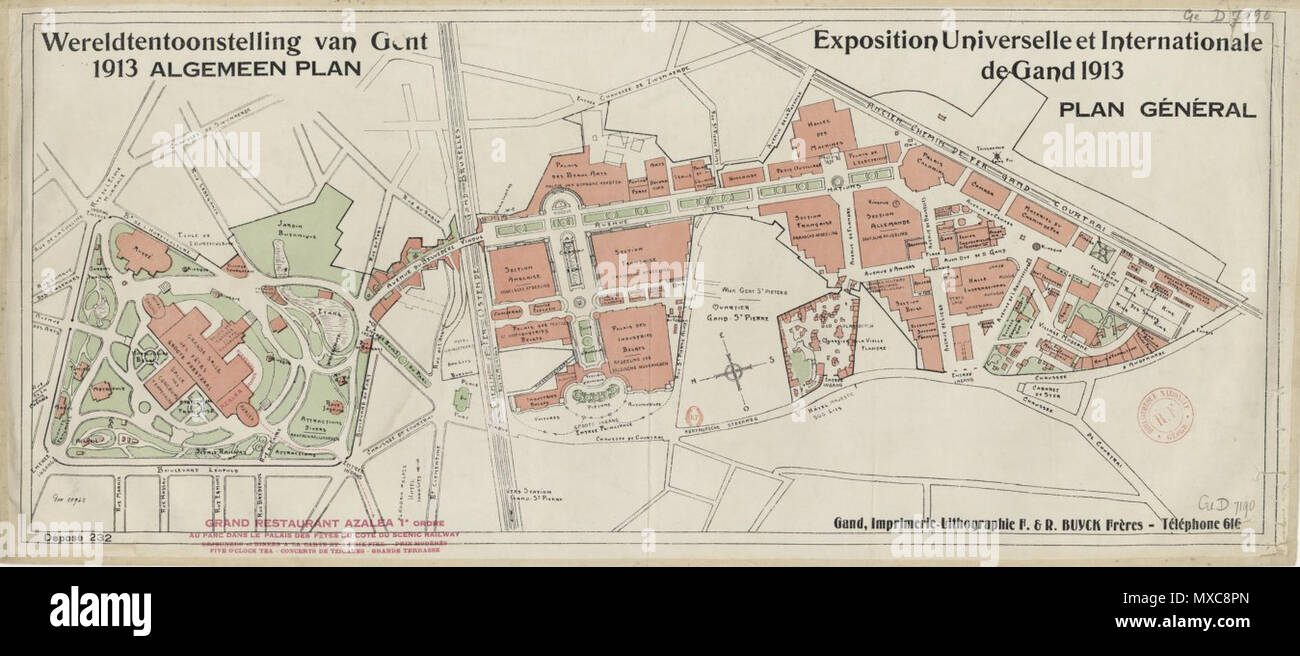 Gand Map Banque d'image et photos - Alamy