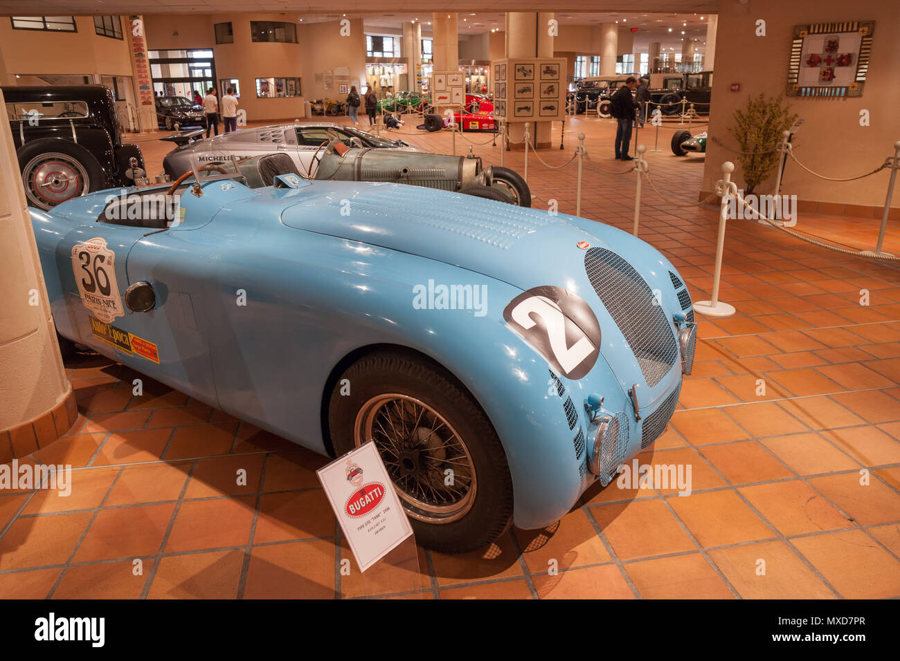 Monaco Top Cars Collection automobile museum, 1936 Bugatti Type 57G ...