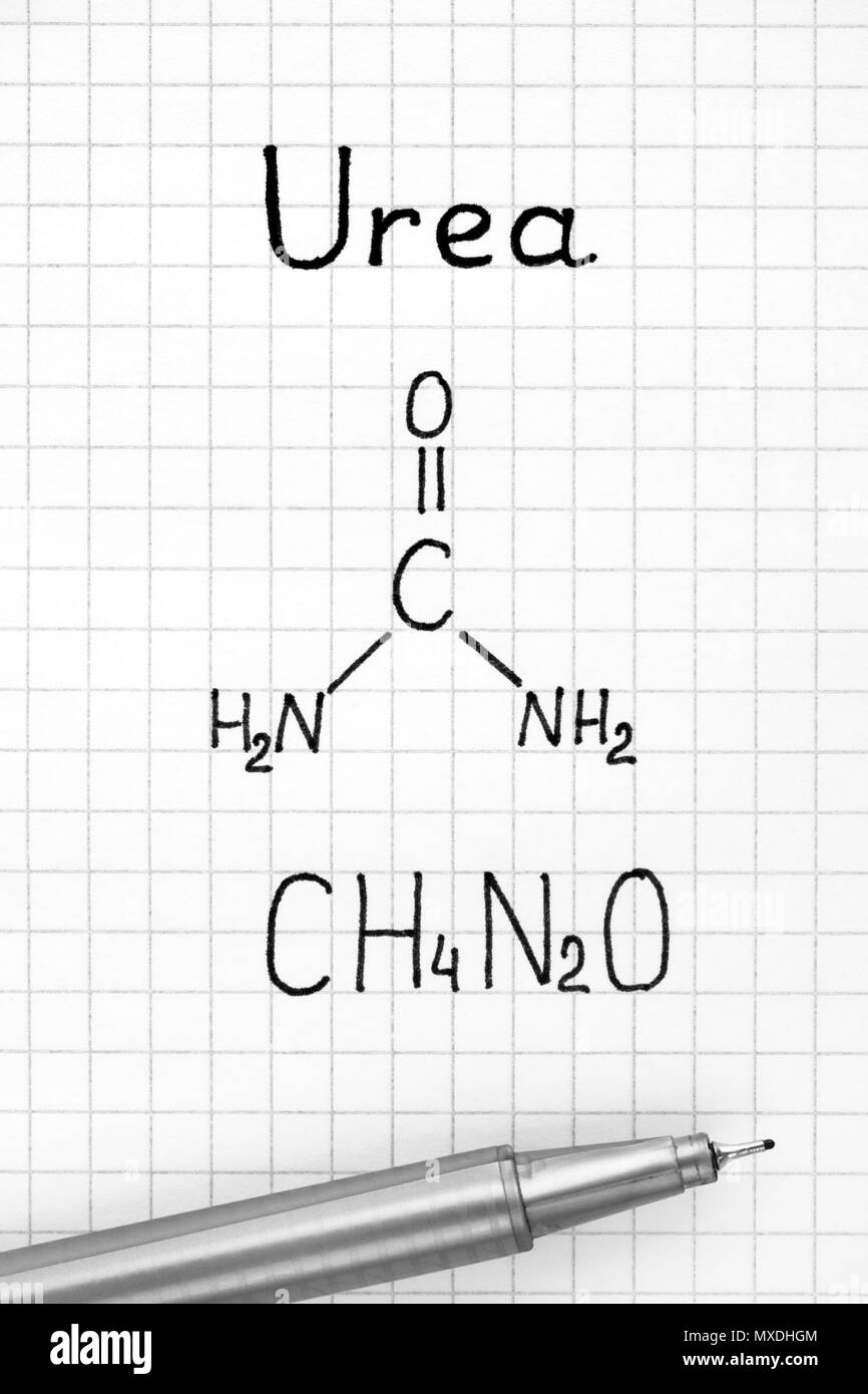 Chemistry chemical formula urea Banque de photographies et d’images à ...