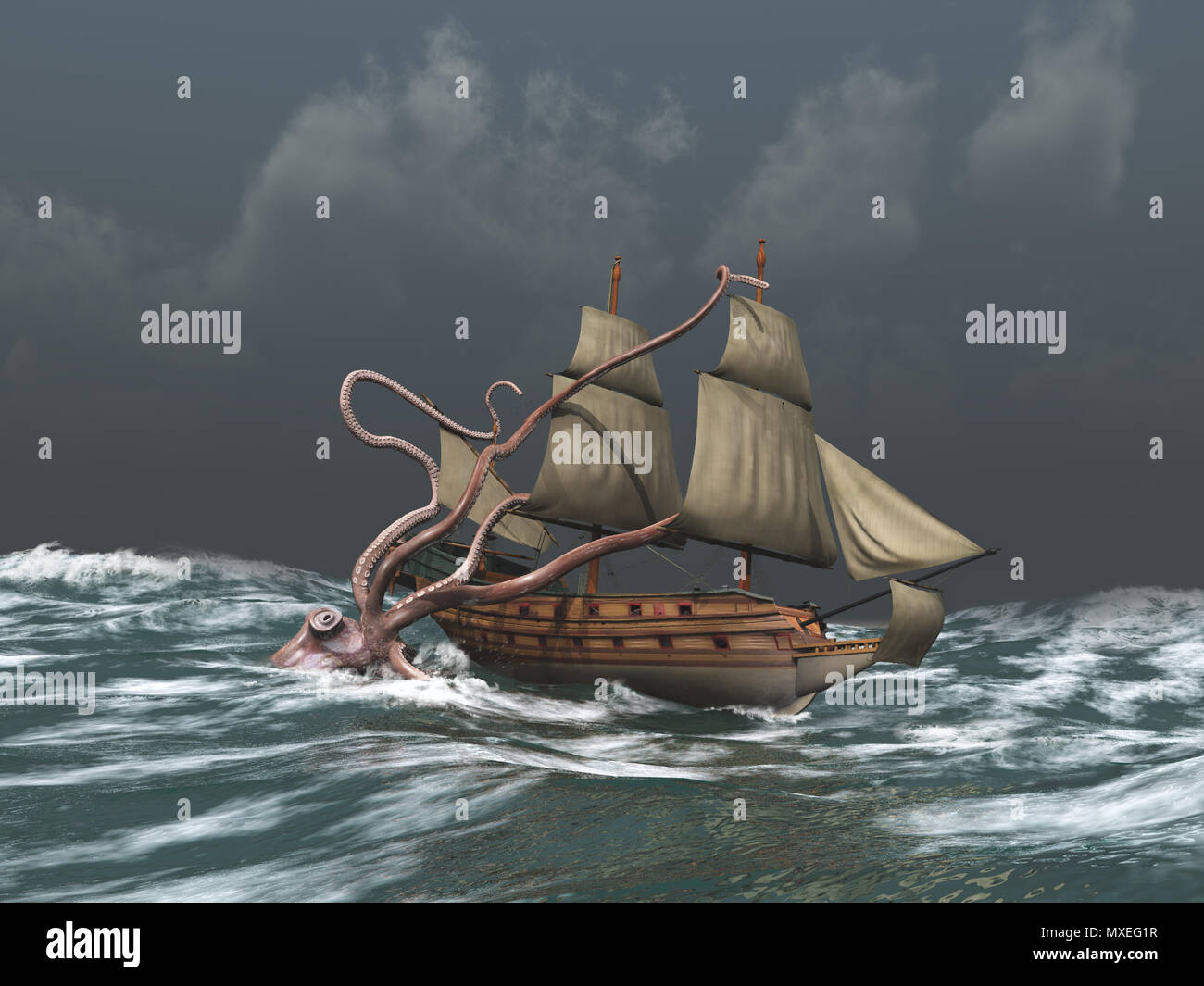 Kraken legend Banque de photographies et d’images à haute résolution ...