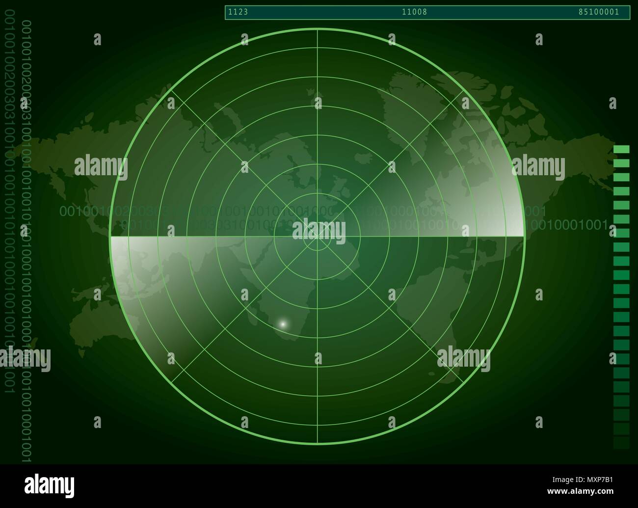 Radar map Banque d'images vectorielles - Alamy