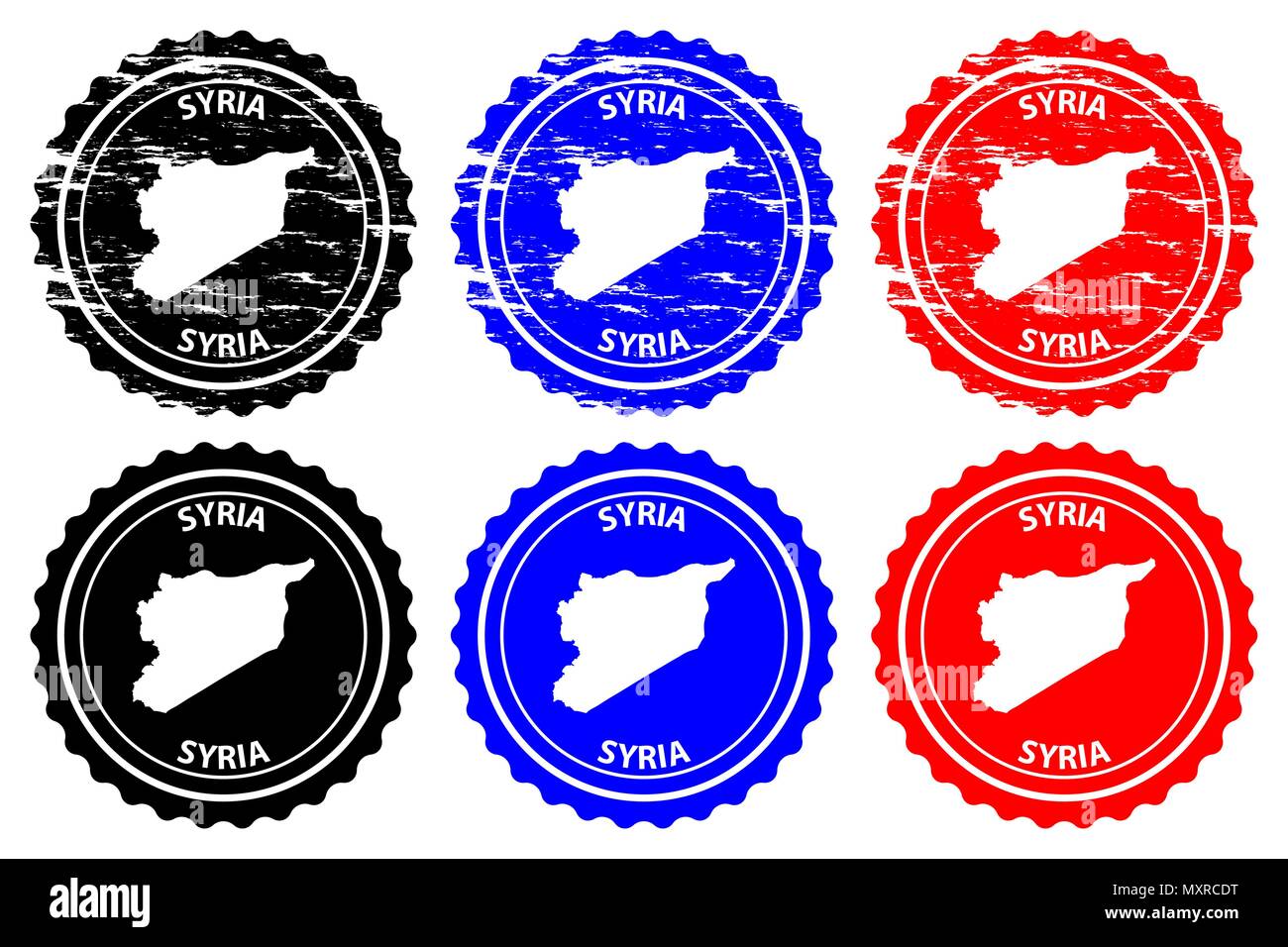 Syrian postage stamp Banque d'images vectorielles - Alamy