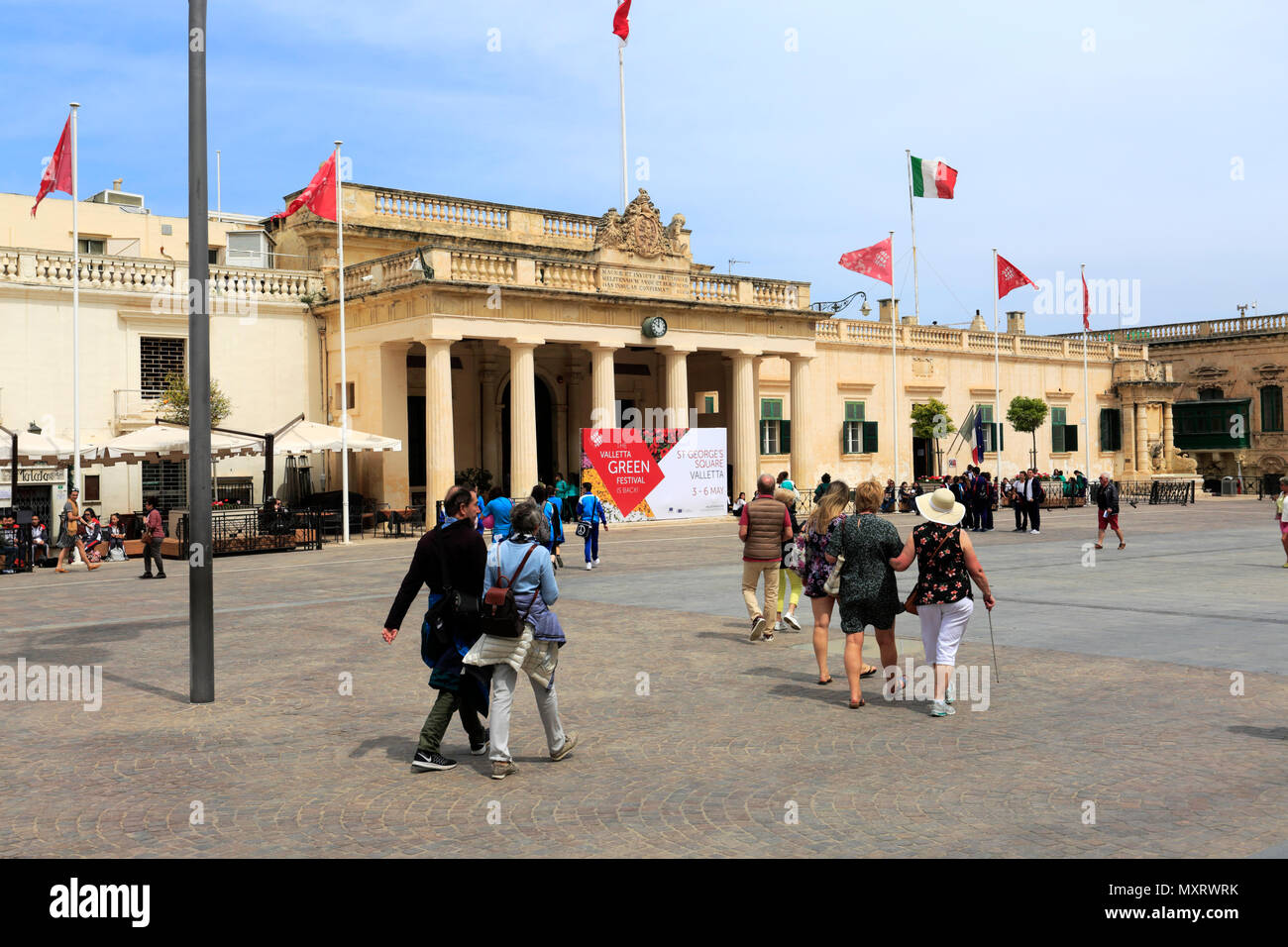 St georges square valletta malta Banque de photographies et d’images à ...
