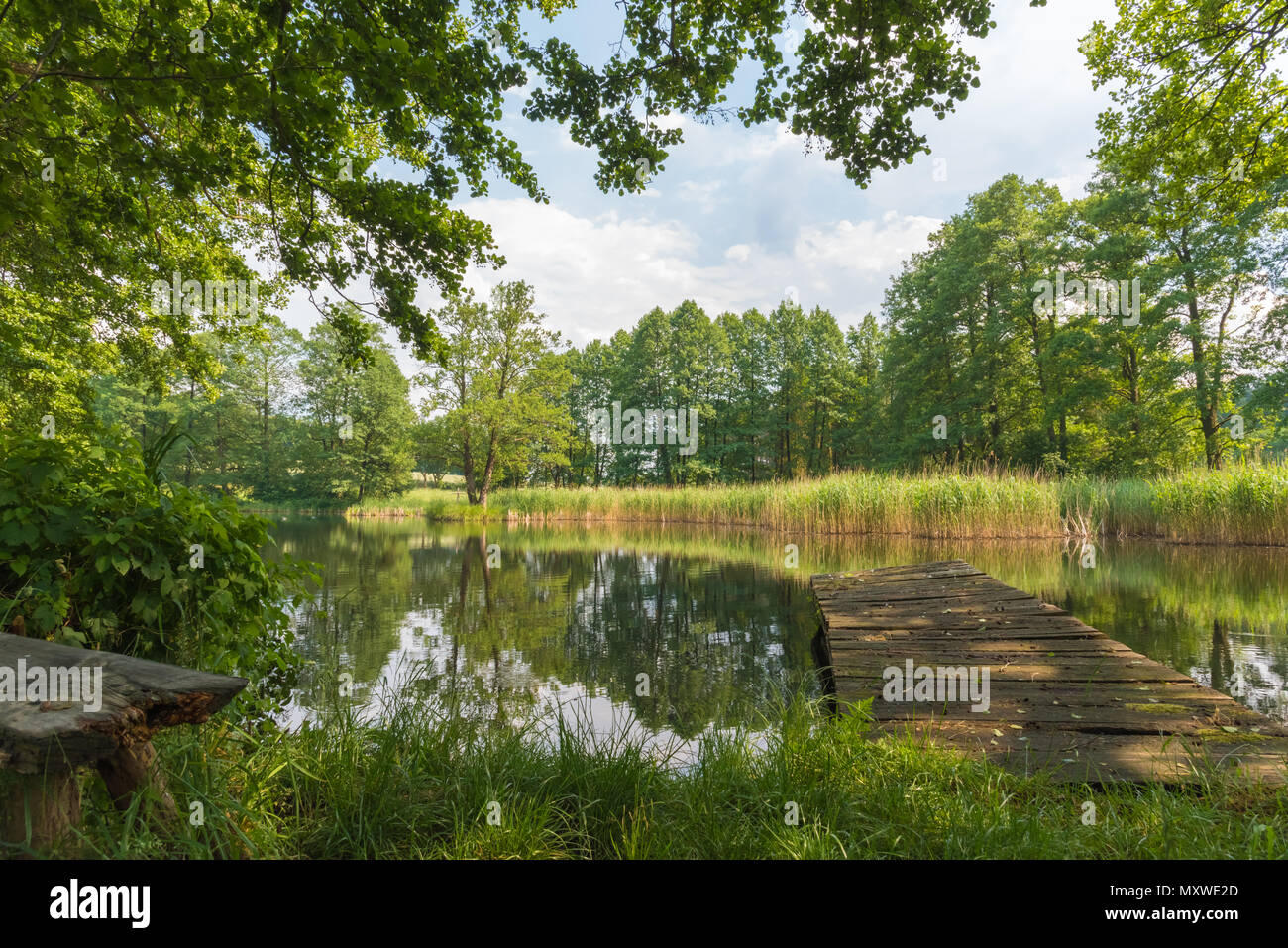 Vieux quai en bois Banque de photographies et d’images à haute résolution - Alamy