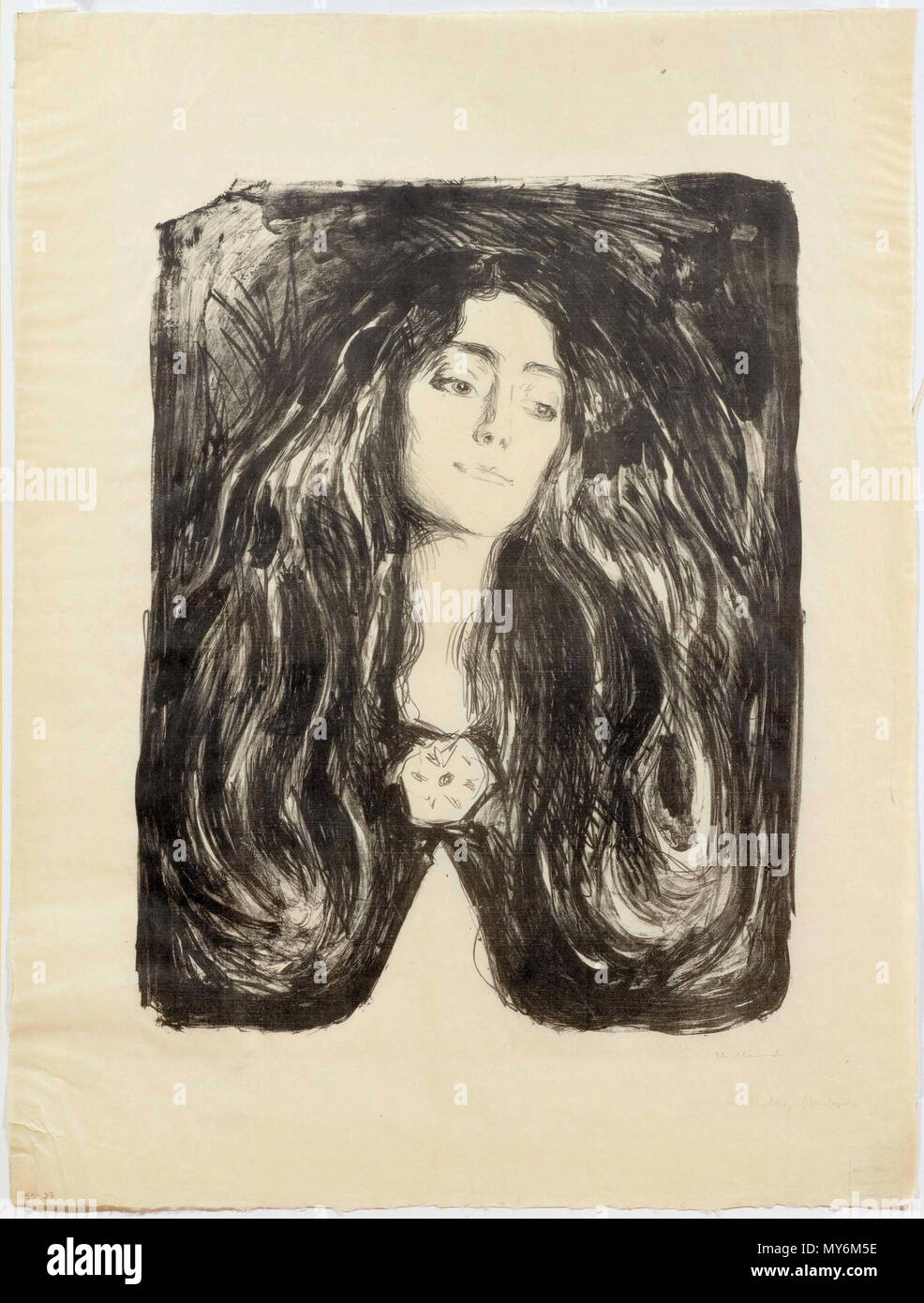 Lithographie de edvard munch 1863 1944 Banque de photographies et d ...