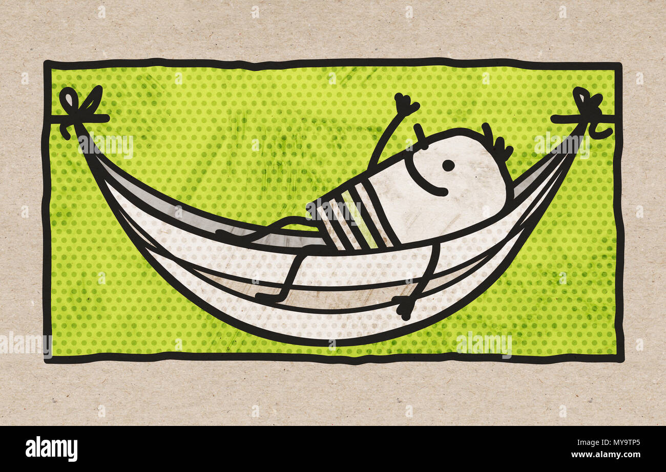 Hamac dessin sieste Banque de photographies et d’images à haute ...