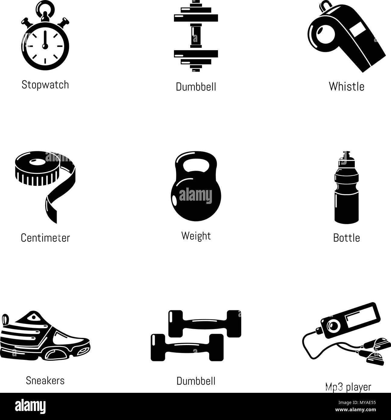 Bonne forme physique Banque d'images vectorielles - Alamy