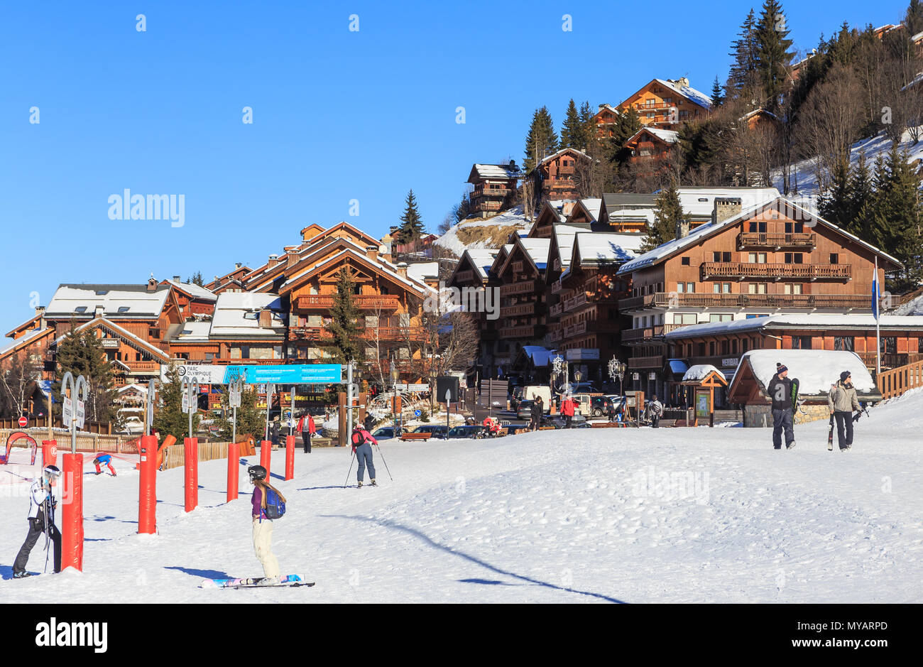 Station de ski de Méribel, Méribel Village (1450 m). France Photo Stock ...