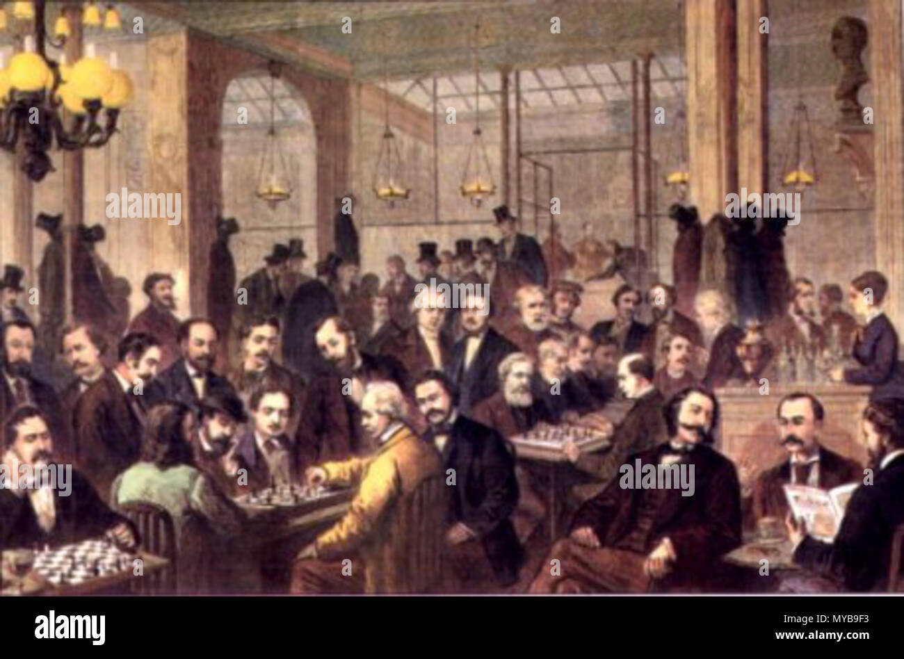 . Café de la Régence - célèbre chess cafe à Paris, 19e siècle 93 le ...