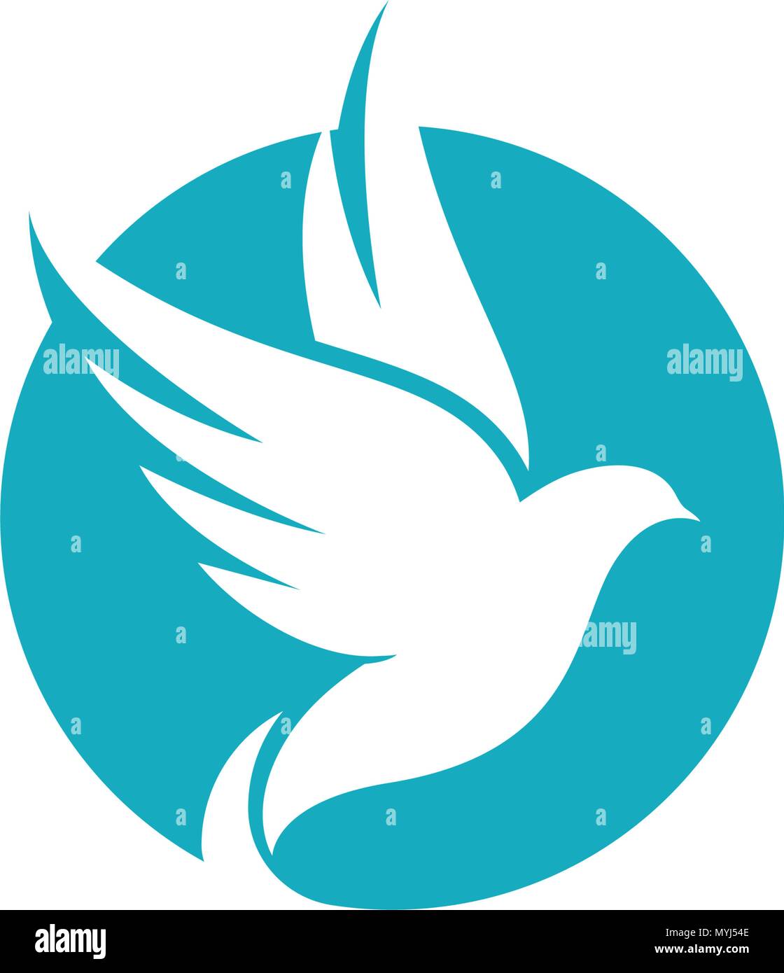 Aile d'oiseau Colombe Modèle Logo vector illustration Image Vectorielle ...