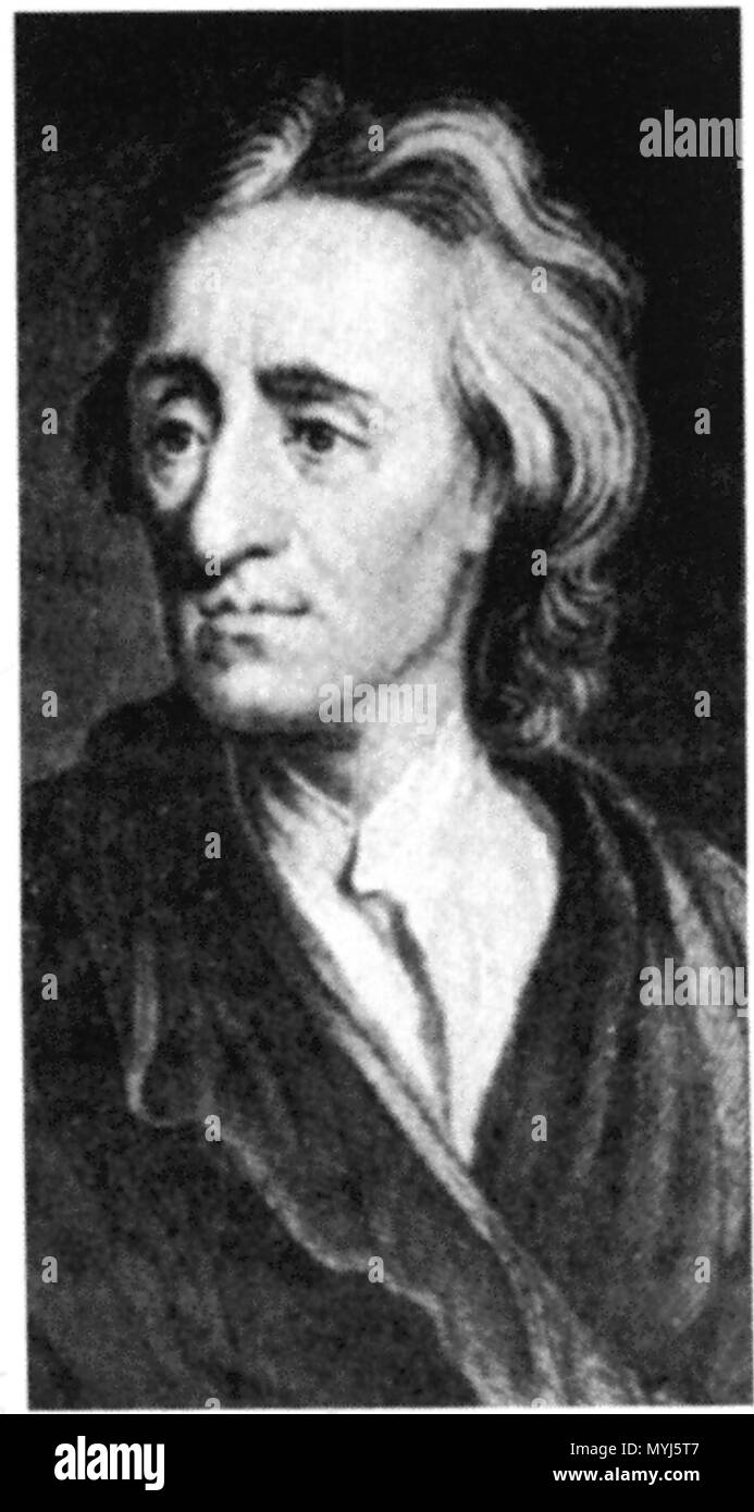 John locke portrait Banque d'images noir et blanc - Alamy