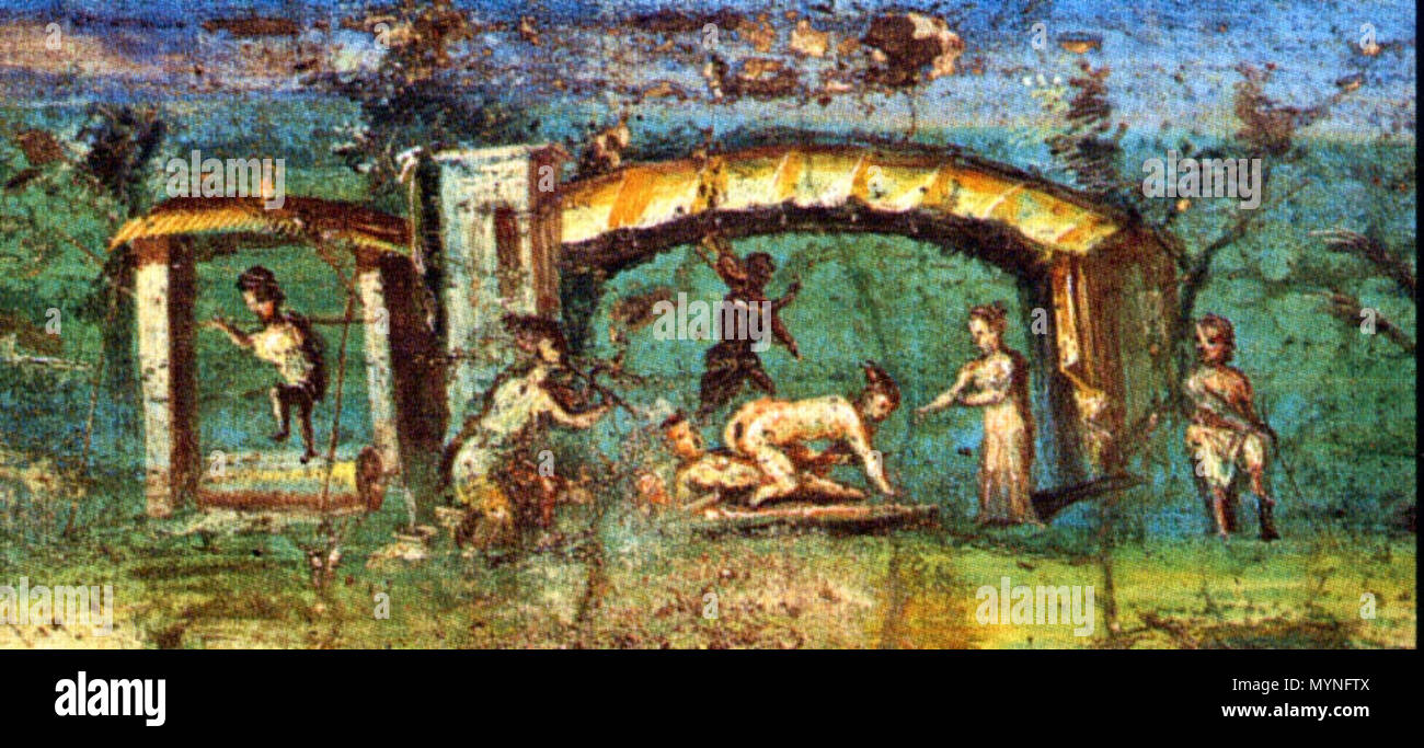 Fresque romaine triclinium Banque de photographies et d’images à haute ...