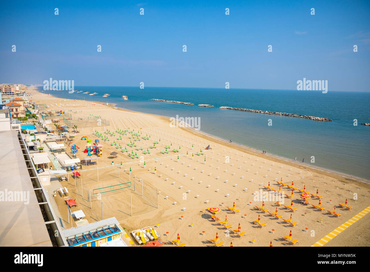 Plage De Rimini Banque d'image et photos - Alamy