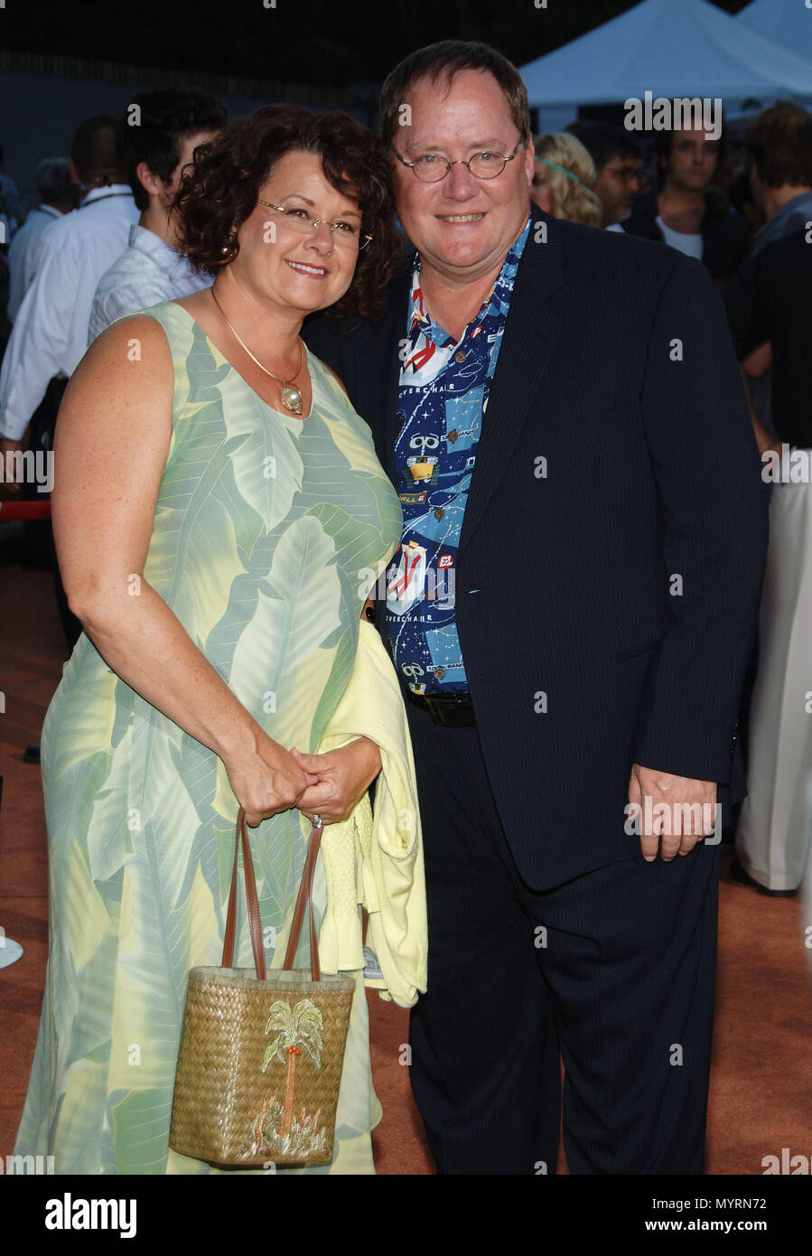 John Lasseter et femme - Wall.E première au Théâtre Grec de Los Angeles ...