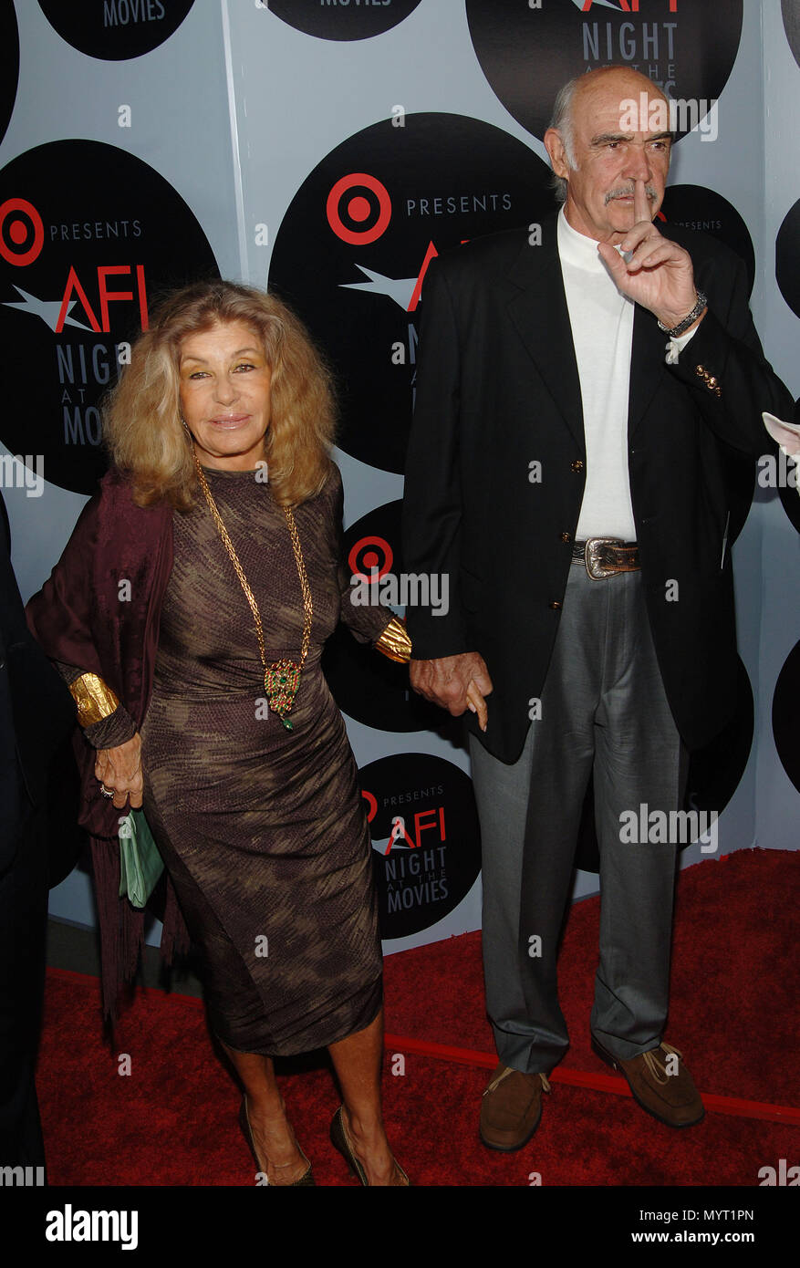 Sean Connery et son épouse Micheline - AFI Soirée au cinéma Twelfe ...