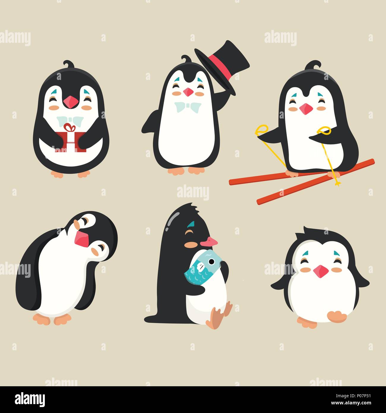 Cartoon penguin Banque d'images vectorielles - Page 2 - Alamy