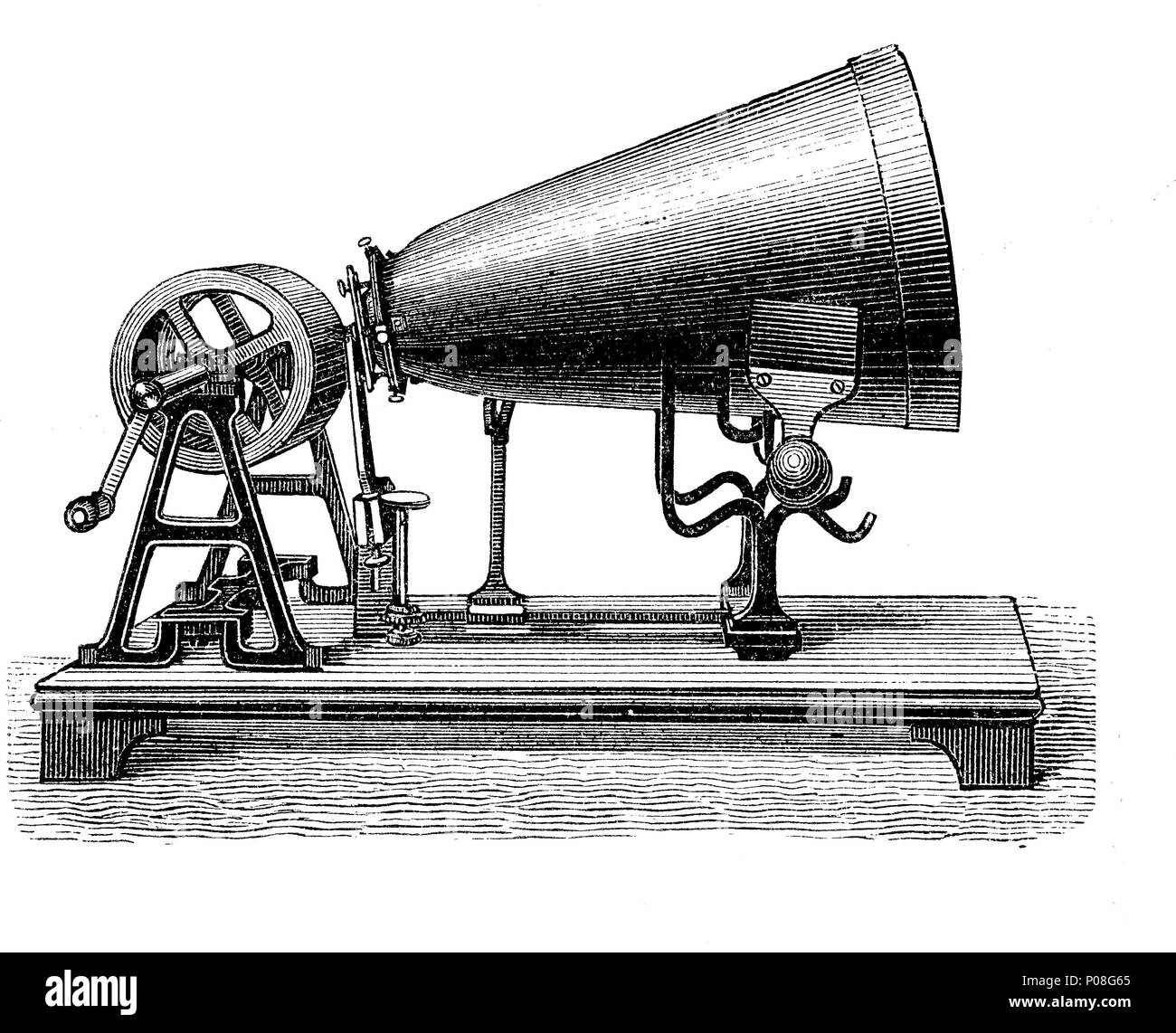 Phonautographe par Rudolph Koenig, le phonautographe est le premier ...