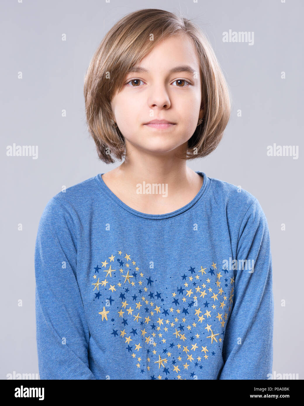 Portrait De Jeune Fille Teen Closeup Banque De Photographies Et D