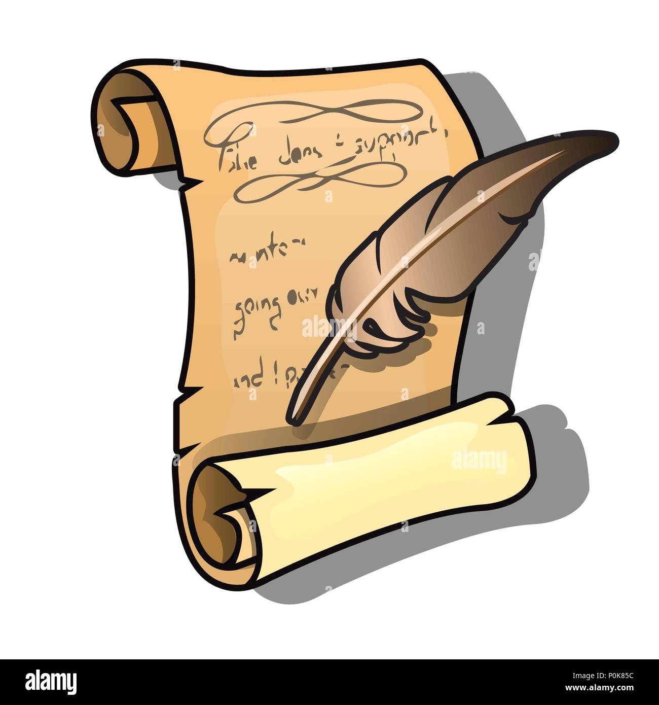 Page manuscrite Banque d'images détourées - Alamy