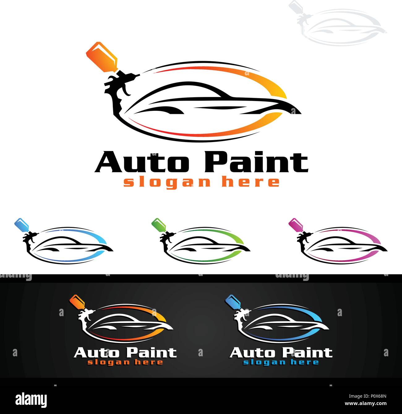 Logo de peinture Banque d'images vectorielles - Alamy