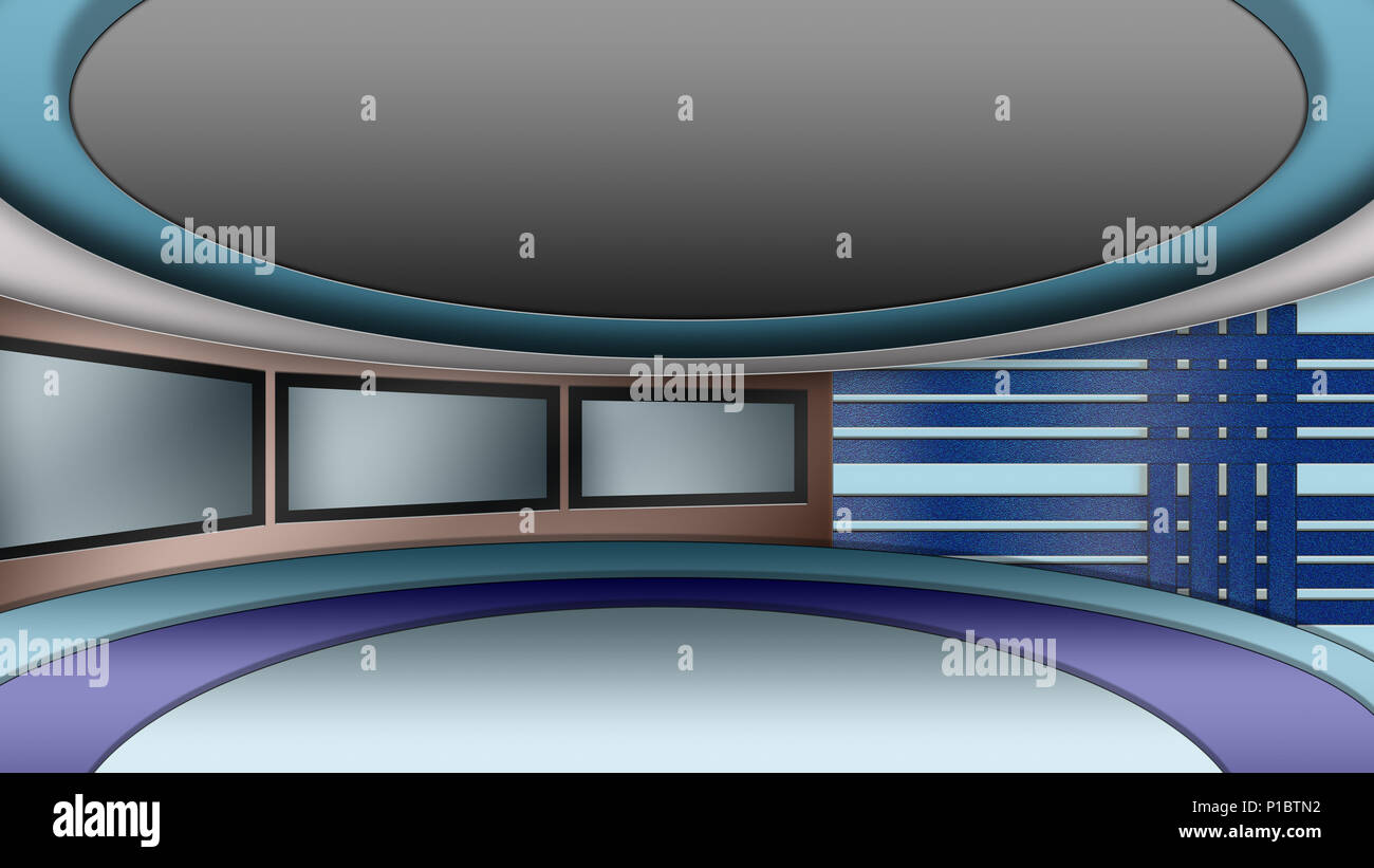 Plateau tv virtuel Banque d'image et photos - Alamy