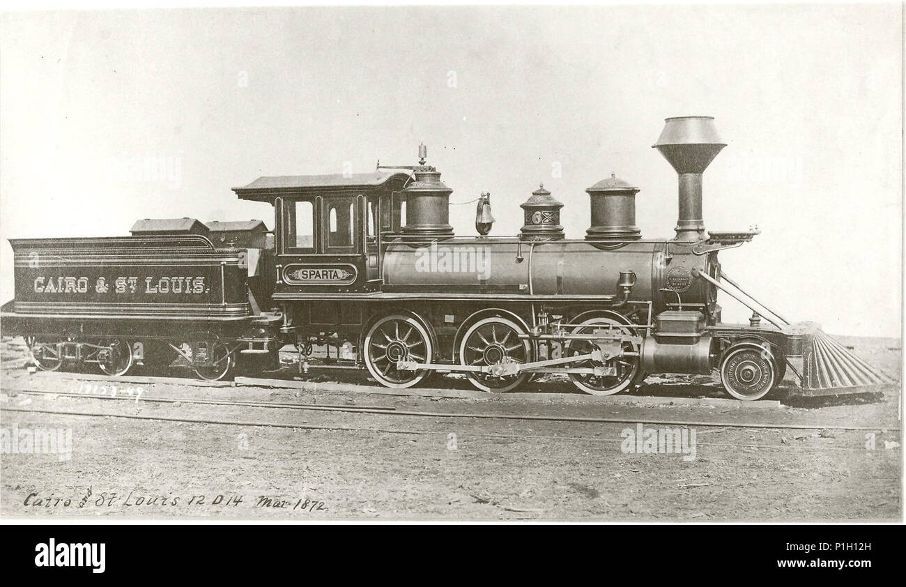 Locomotive 1872 1872 Banque de photographies et d’images à haute ...