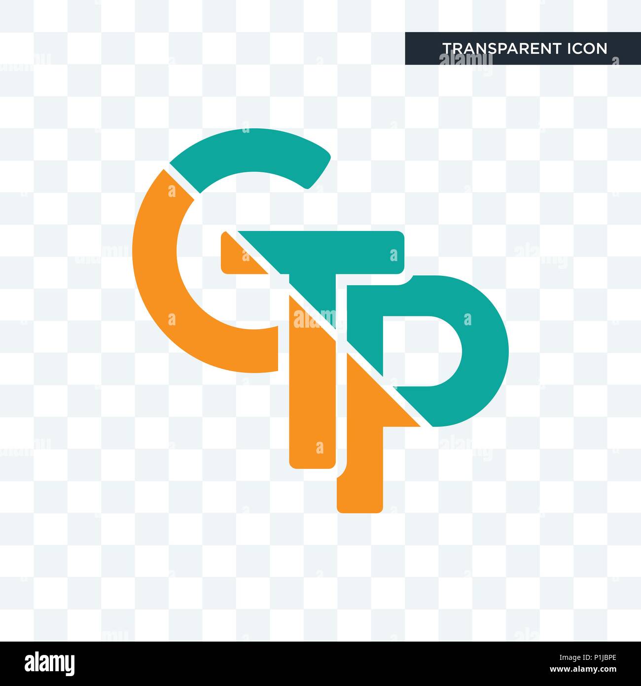 Icône vecteur gtp isolé sur fond transparent, gtp concept logo Image ...
