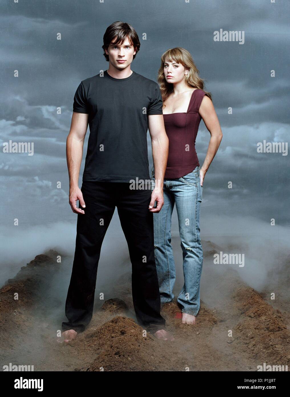 Erica durance tom welling Banque d'image et photos - Alamy