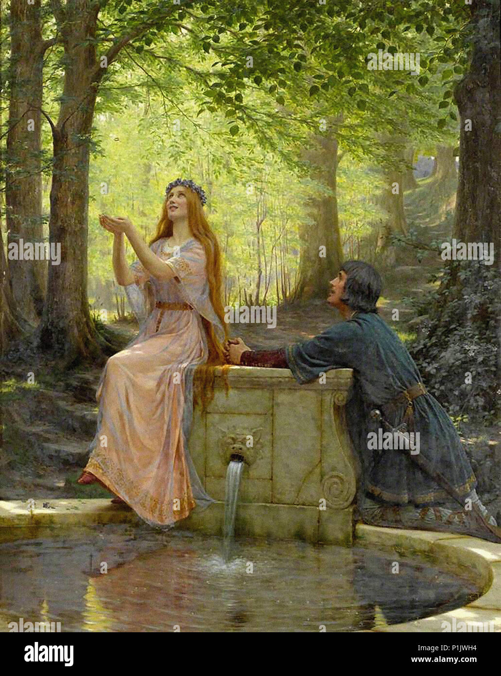 Edmund Blair Leighton - Pelleas et Melisande Photo Stock - Alamy