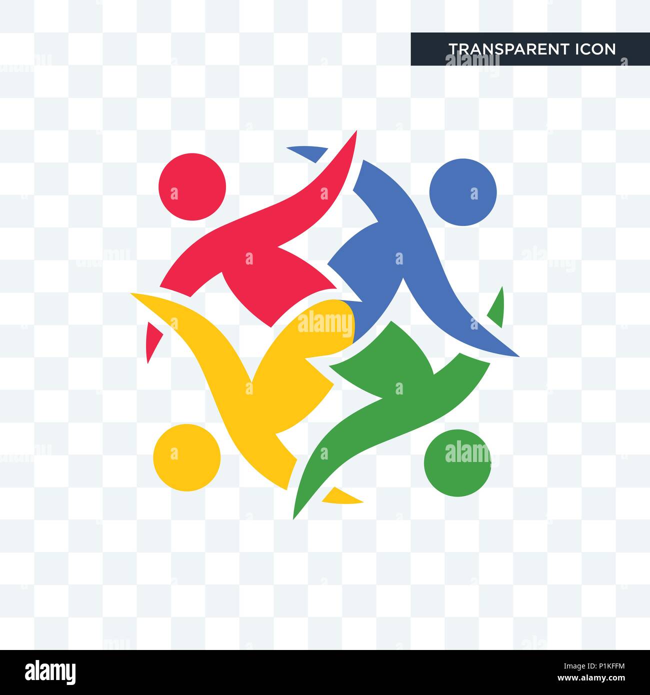 Icône vecteur unité isolé sur fond transparent, de l'unité concept logo ...