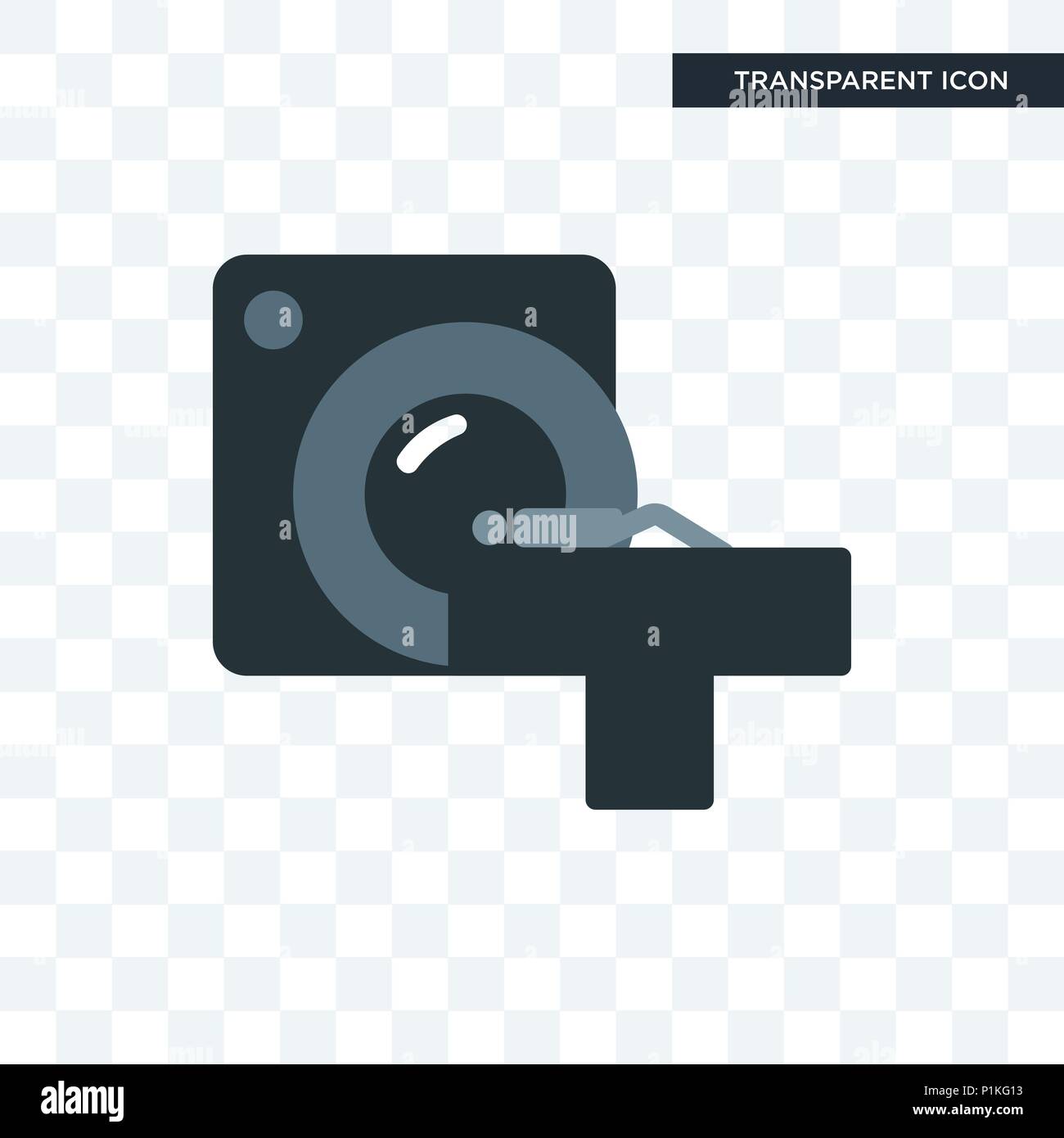 Ct scan icône vecteur isolé sur fond transparent, ct scan concept logo ...
