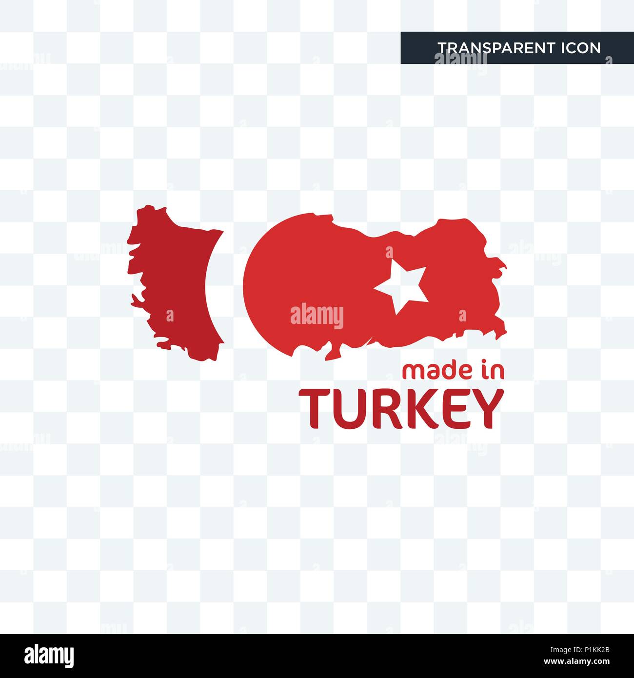Made in turkey icon vector vectors Banque de photographies et d’images ...