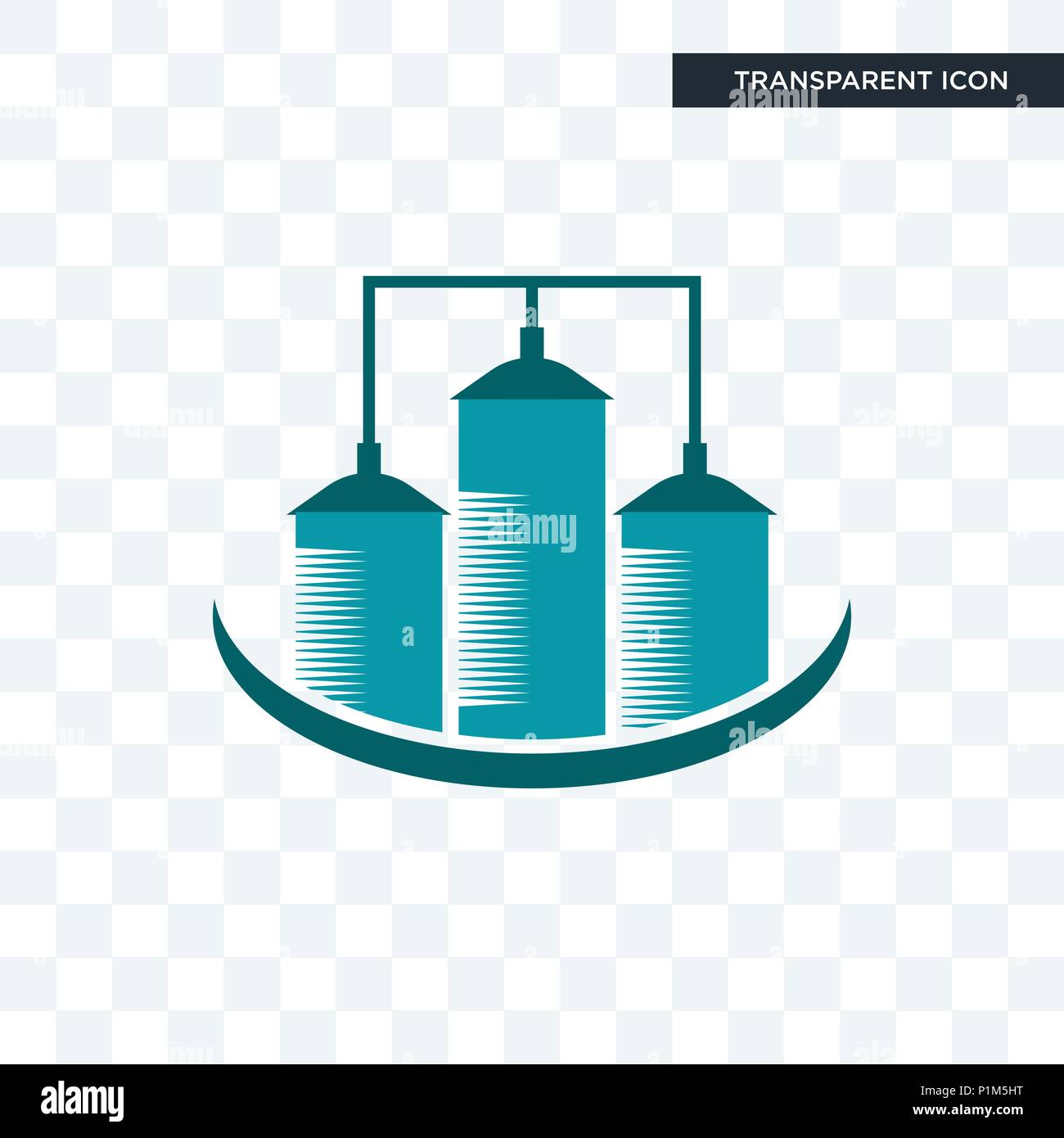 Icône vecteur silo isolé sur fond transparent, silo concept logo Image ...
