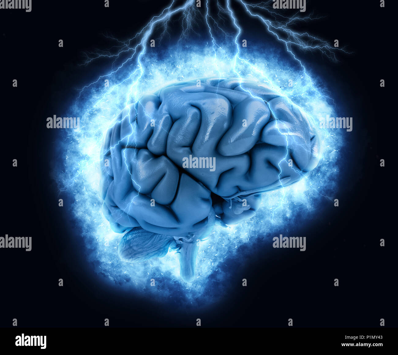 Cerveau qui explose Banque de photographies et d’images à haute ...