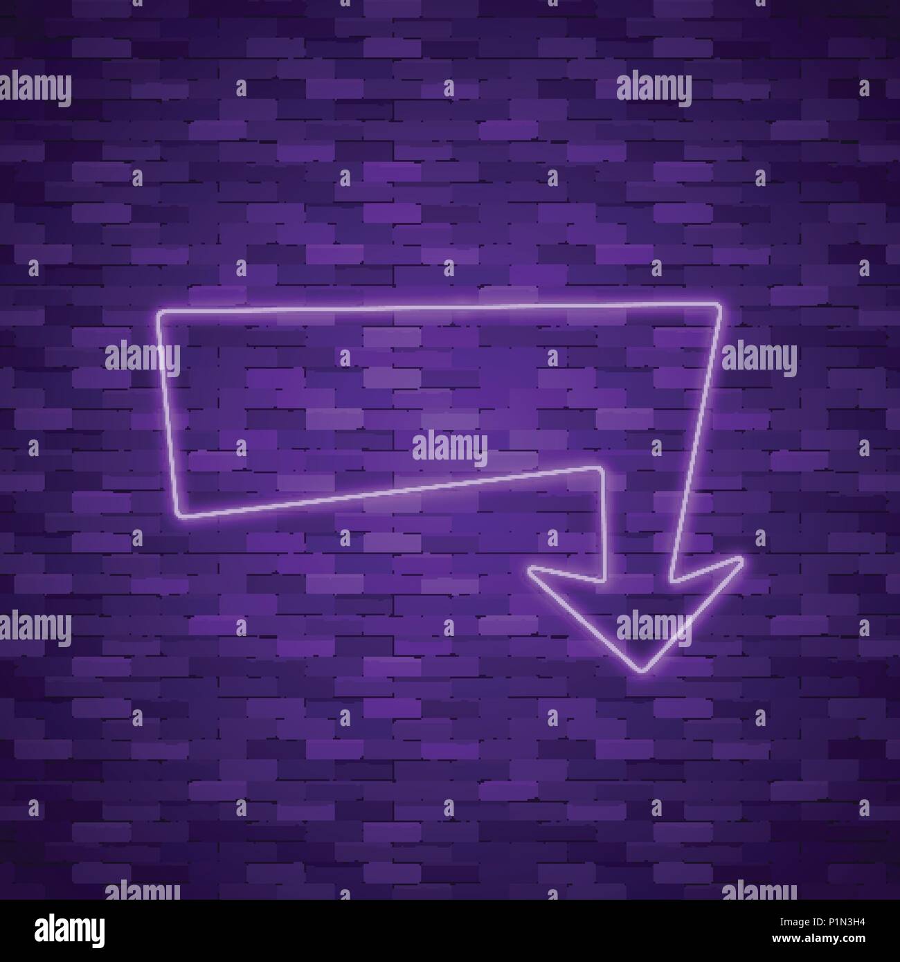 Neon sign arrow Banque de photographies et d’images à haute résolution ...