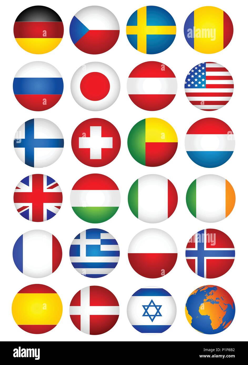 Tout les drapeaux du monde à imprimer Banque de photographies et d ...