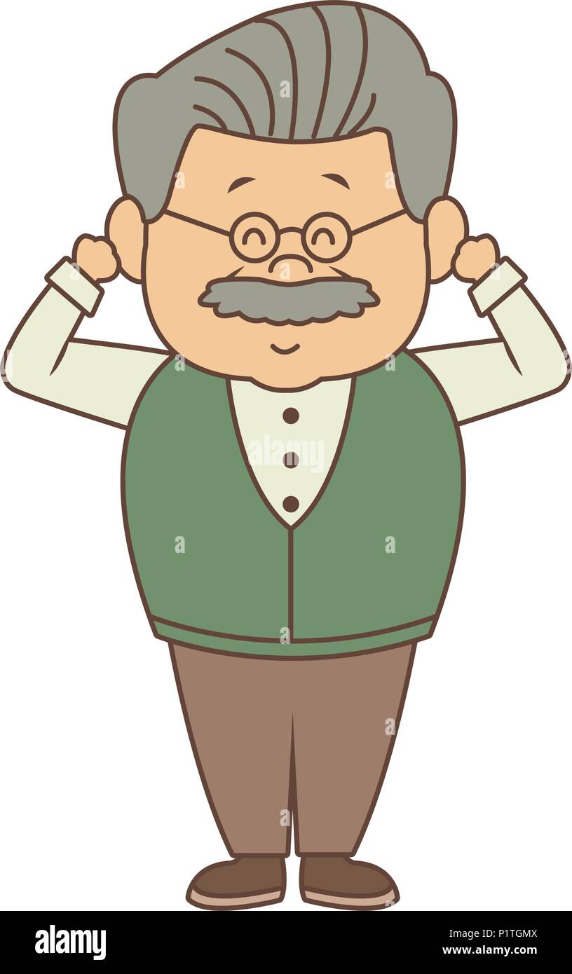Cartoon grandfather Banque de photographies et d’images à haute ...