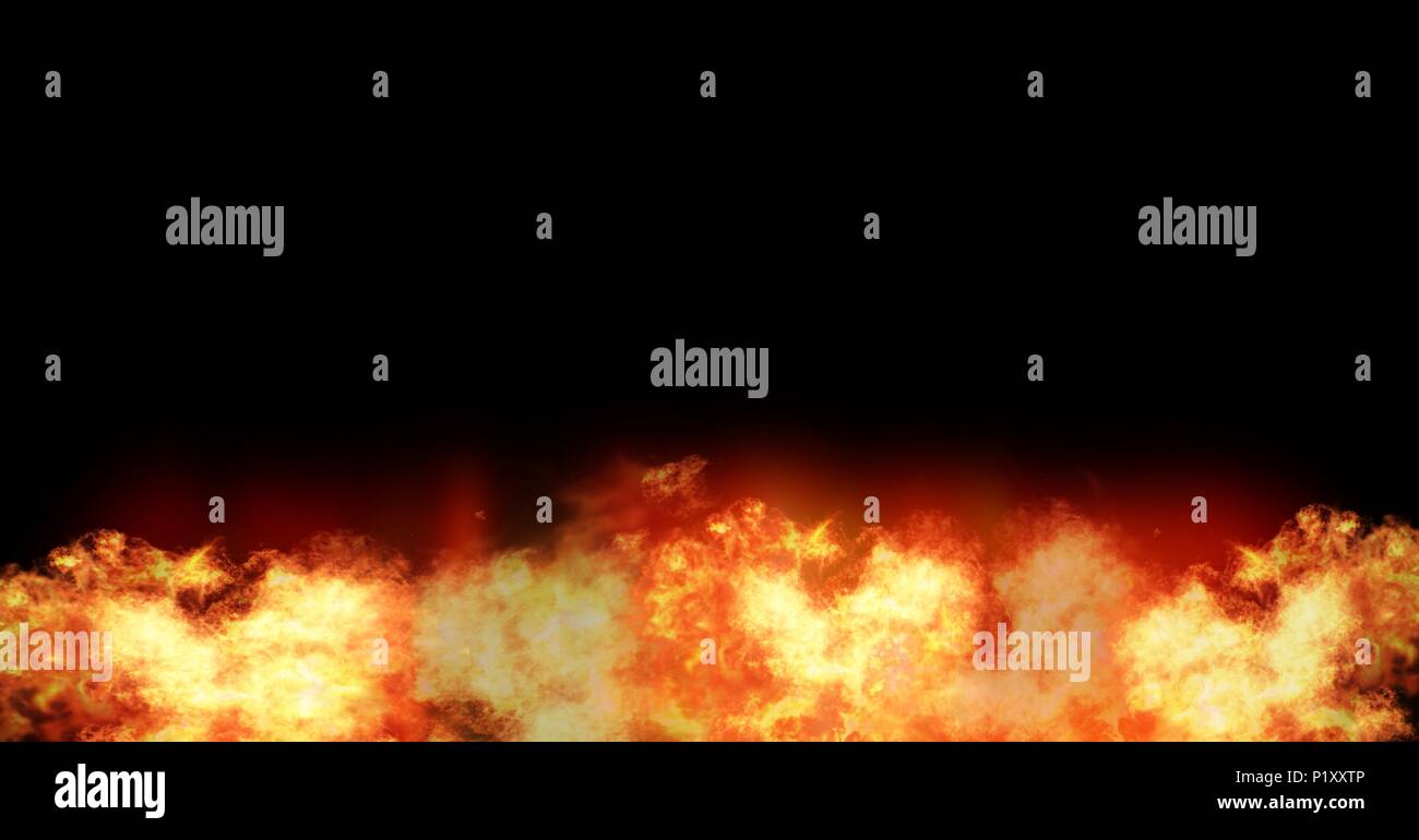 Feu noir et blanc avec couleur Banque de photographies et d’images à ...