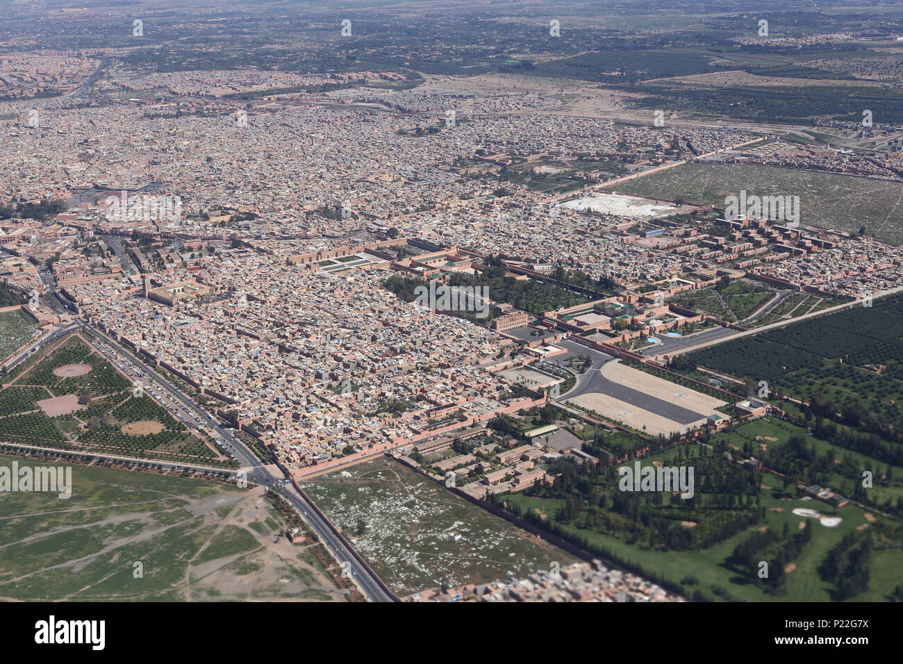 Marrakech vue aerienne Banque de photographies et d’images à haute ...