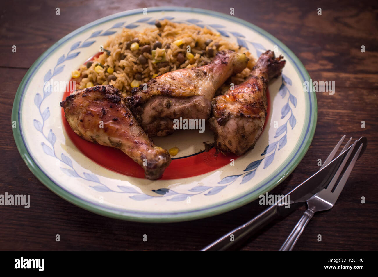 Jamaican jerk chicken Banque de photographies et d’images à haute ...