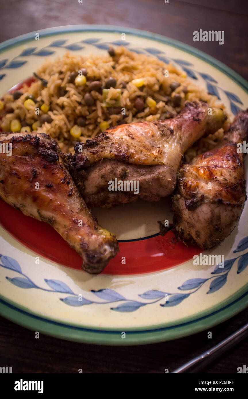 Riz et pois jamaïcains Banque de photographies et d’images à haute ...