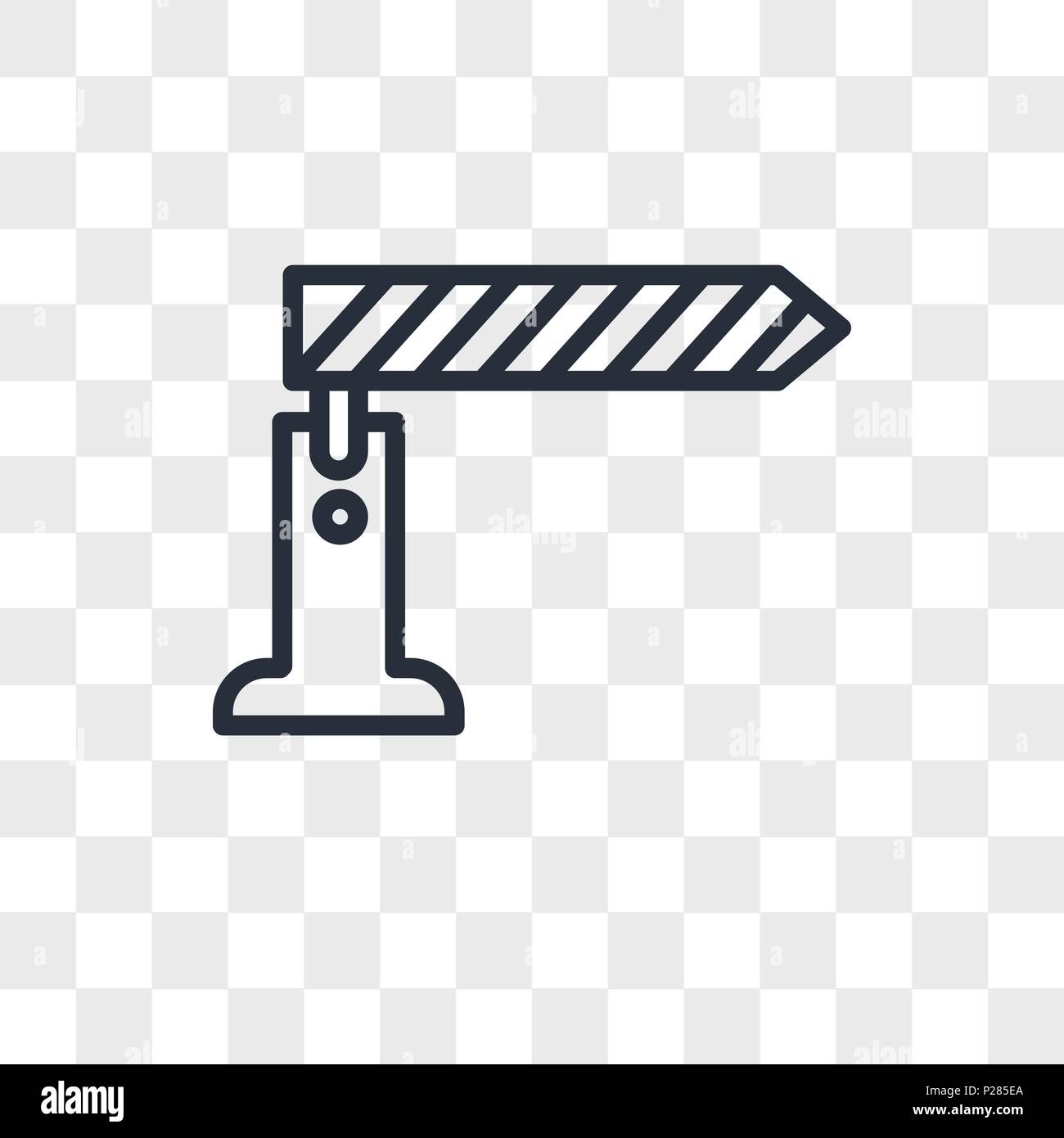 Icône vecteur péage isolé sur fond transparent, de péage concept logo ...