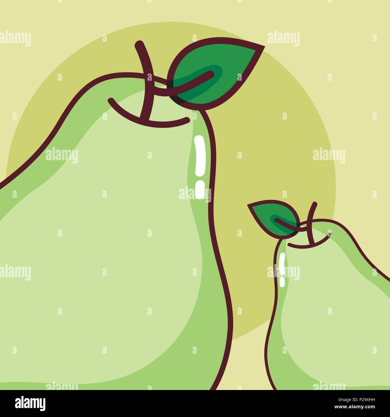 Poires cartoon Banque d'images vectorielles - Page 2 - Alamy