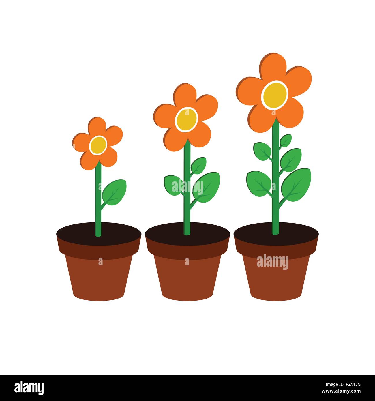 Stades de croissance végétale symbole. L'icône ou le logo de l ...