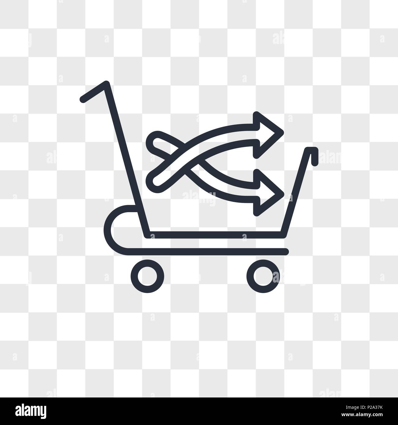 La vente de l'icône vecteur isolé sur fond transparent, la vente de ...