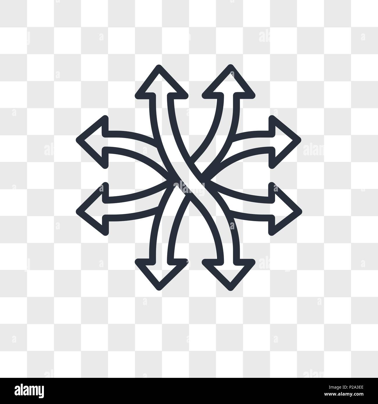 Icône vecteur polyvalent isolé sur fond transparent, logo concept ...