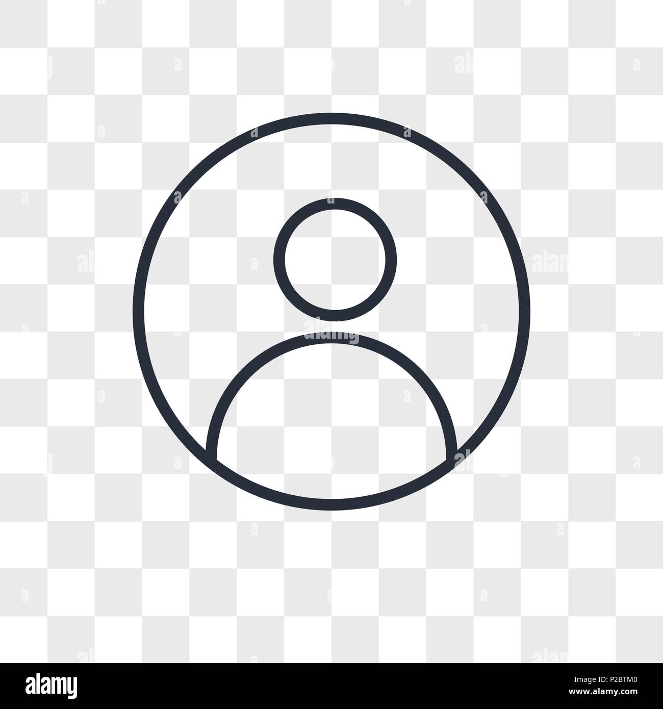 Icône vecteur profile pic isolé sur fond transparent, profile pic ...