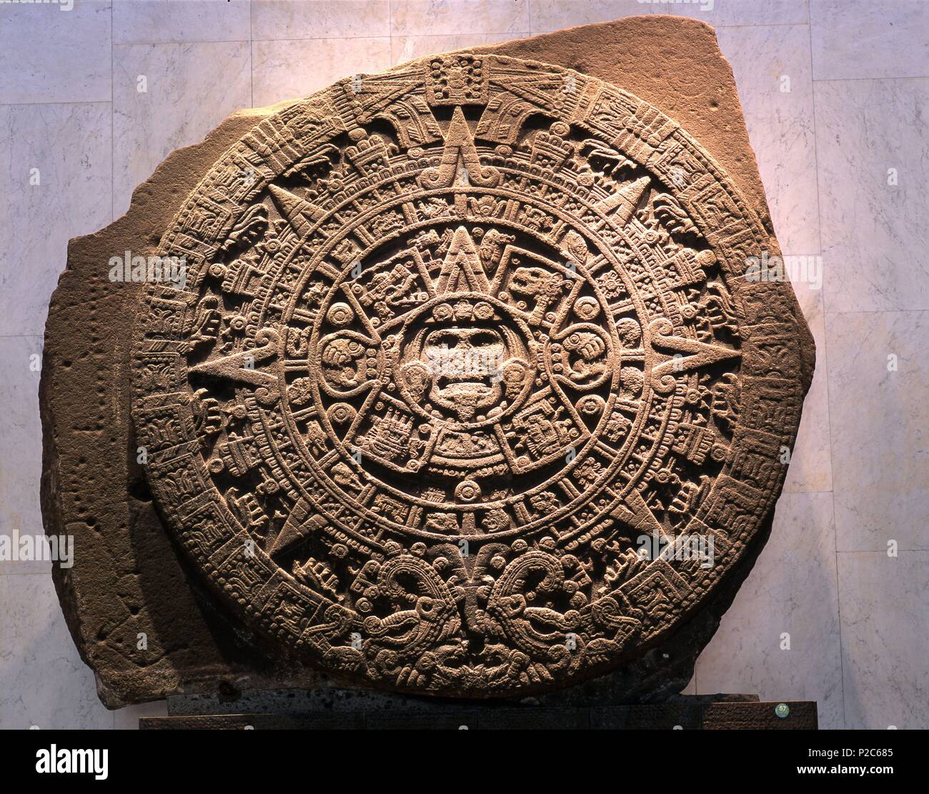 Calendario azteca piedra del sol Banque de photographies et d’images à ...